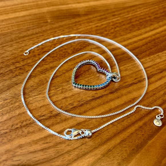 Pandora | Jewelry | Authentic Pandora Ale Rainbow Pendant Necklace 265 ...